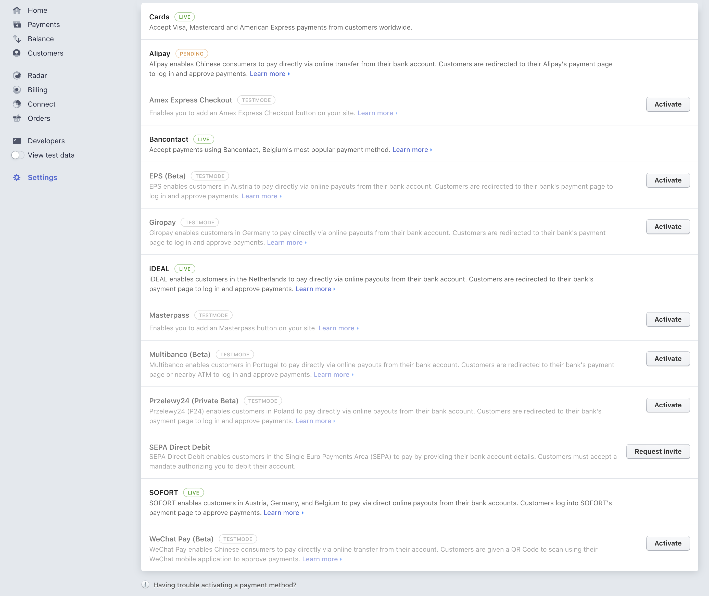 Stripe Woocommerce Marketplace