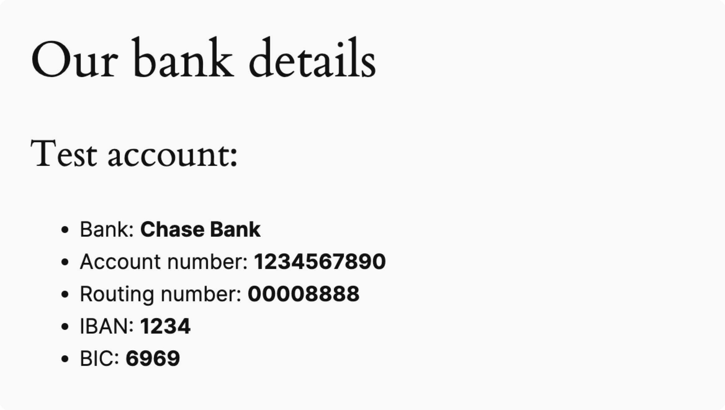 Direct Bank Transfer (BACS) Documentation - WooCommerce