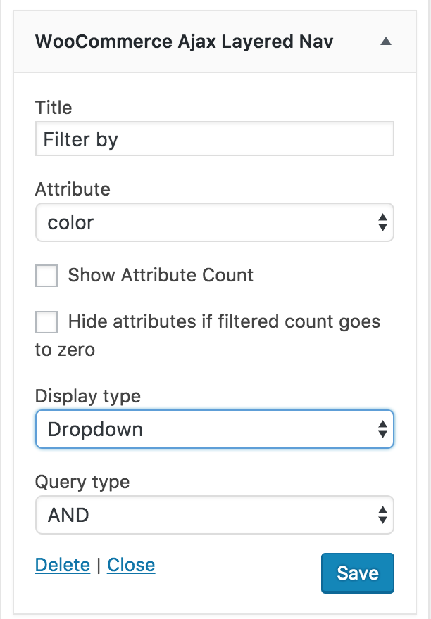 Ajax-Enabled, Enhanced Layered Navigation Documentation - WooCommerce