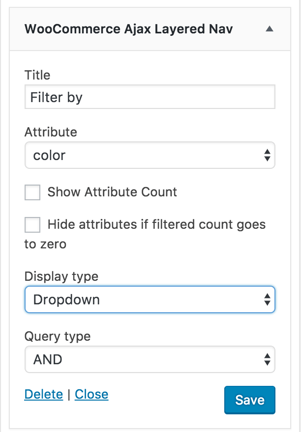 Ajax Enabled Enhanced Layered Navigation Documentation Woocommerce