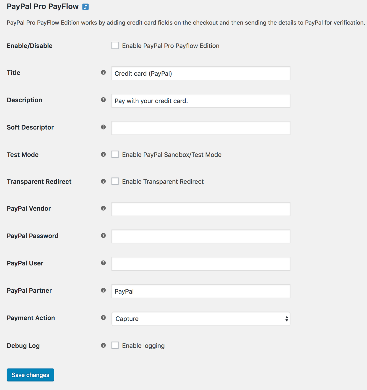 PayPal Pro Documentation - WooCommerce