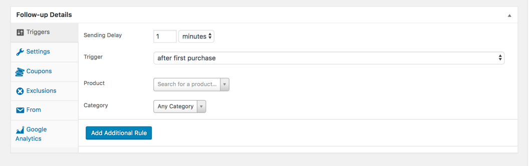 Follow-Ups Documentation - WooCommerce
