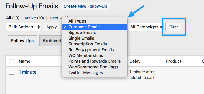 Follow-Ups Documentation - WooCommerce