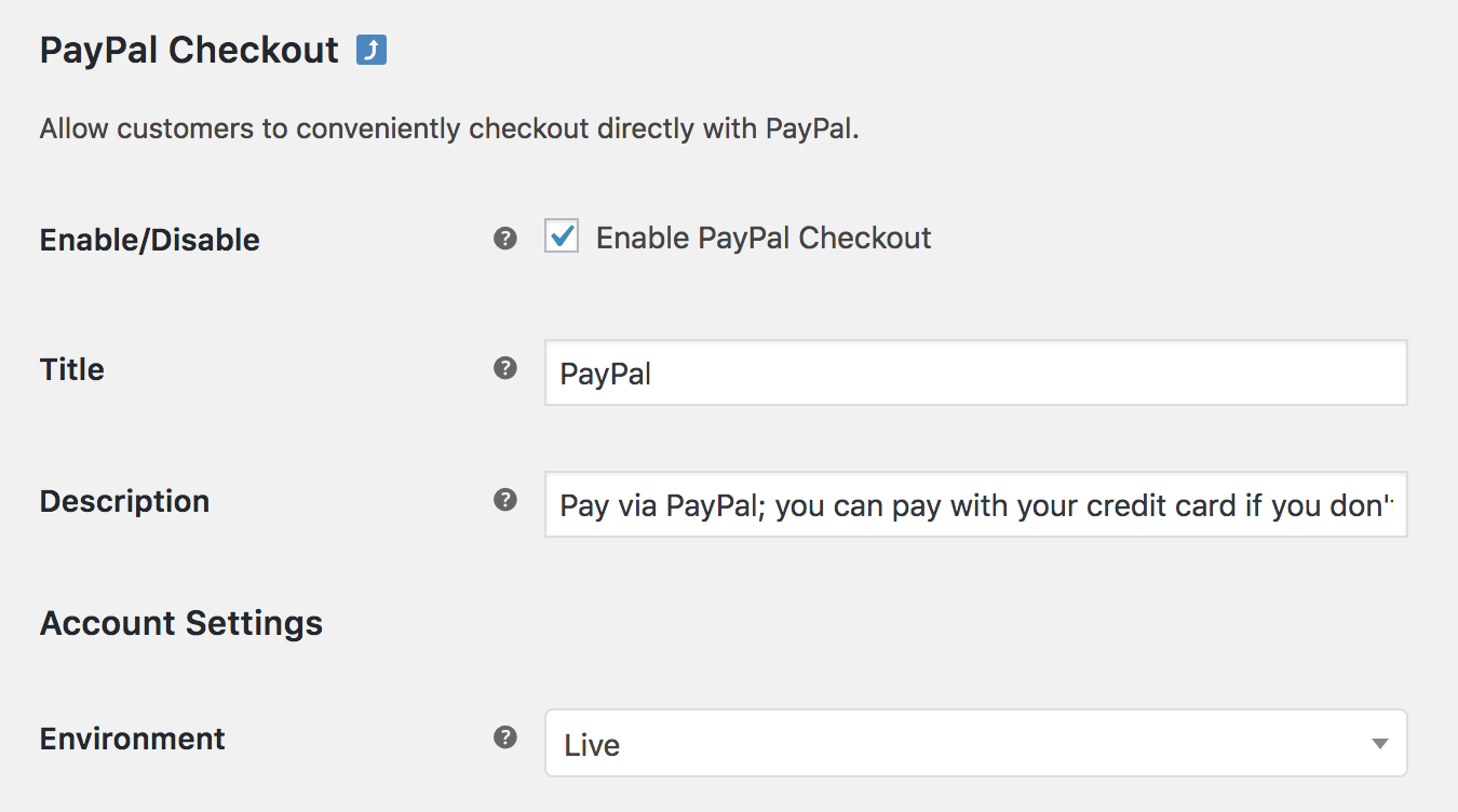 PayPal Checkout Documentation - WooCommerce