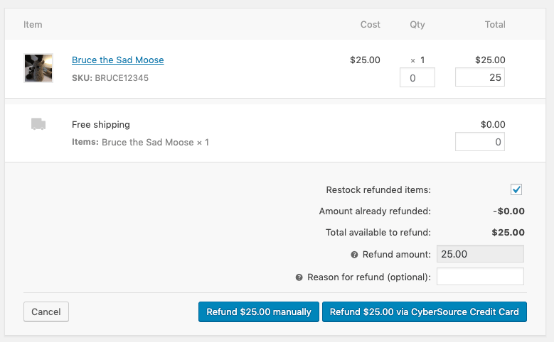 CyberSource Payment Gateway - WooCommerce