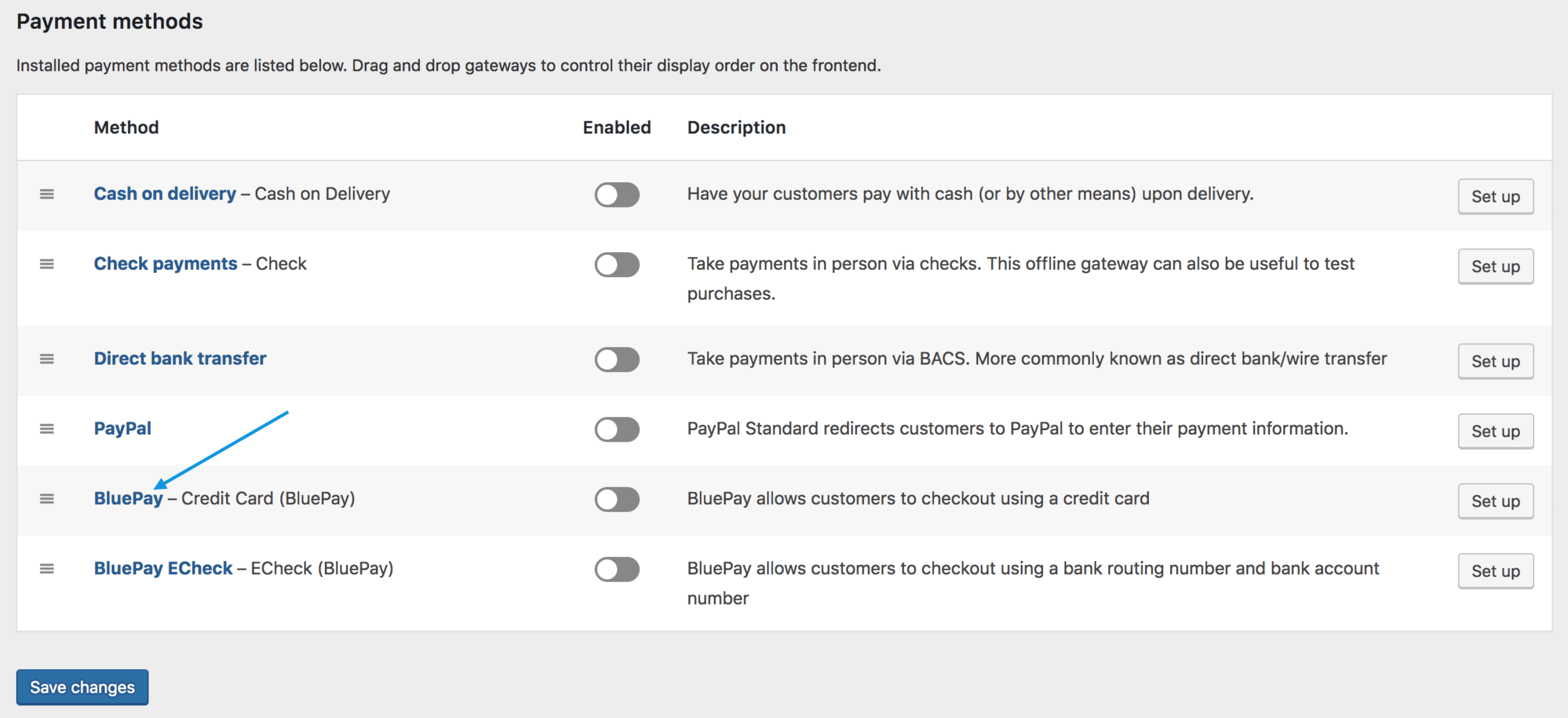 BluePay Documentation - WooCommerce