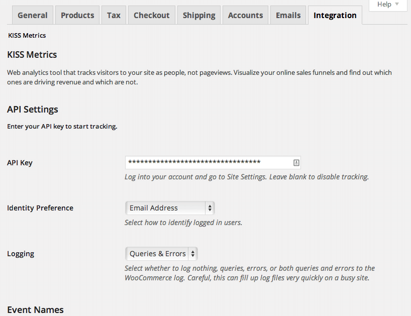 Kissmetrics Integration for WooCommerce