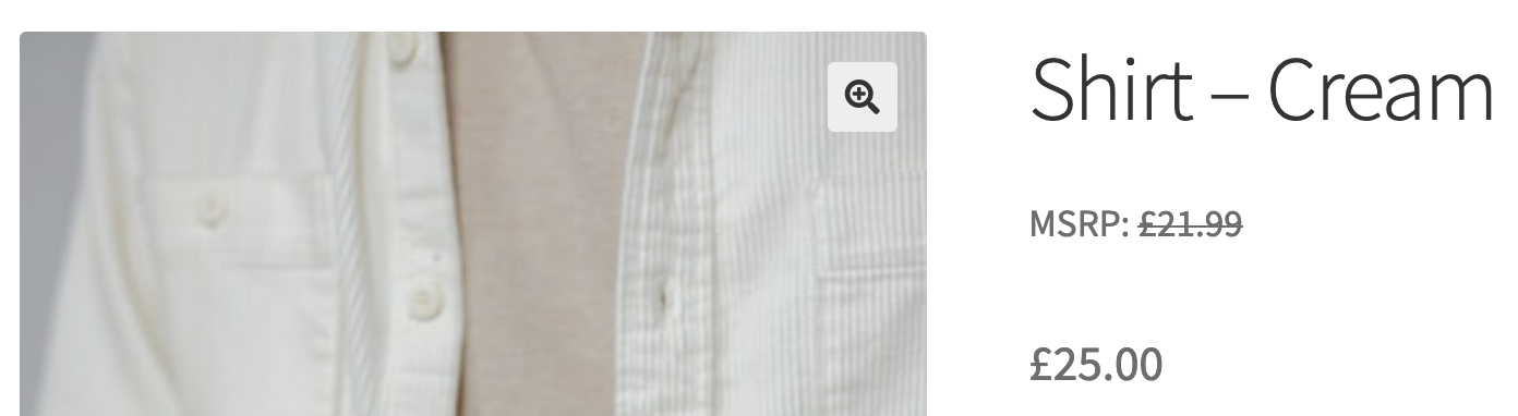 MSRP Pricing Documentation - WooCommerce