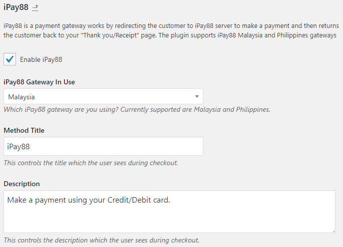 iPay88 Payment Gateway Documentation - WooCommerce
