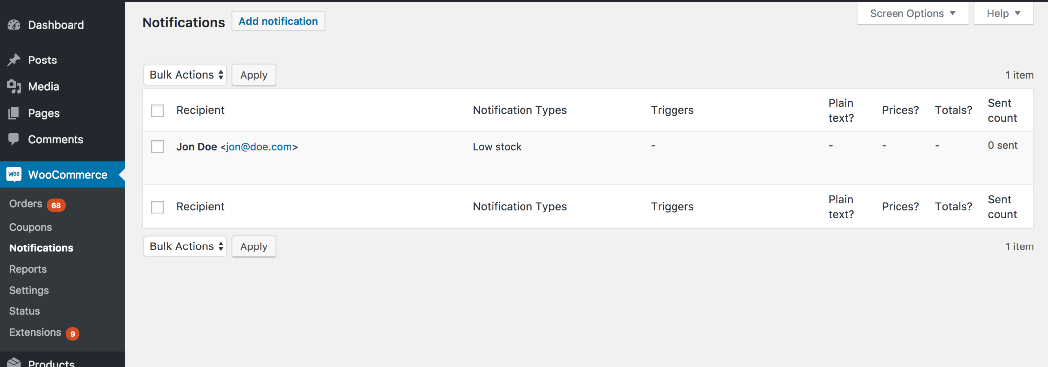 Advanced Notifications Documentation Woocommerce