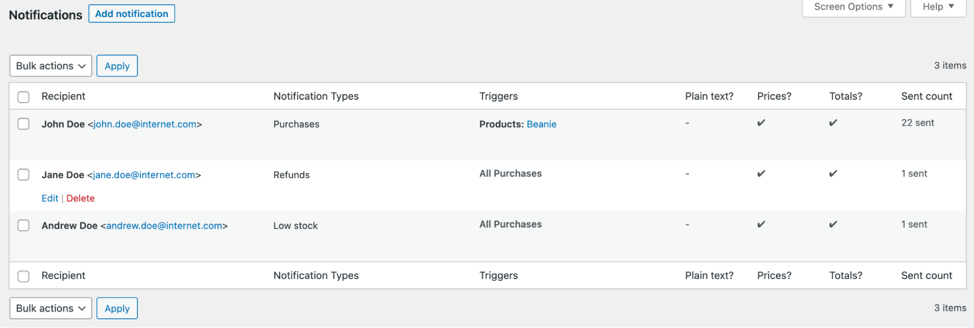 Advanced Notifications - WooCommerce