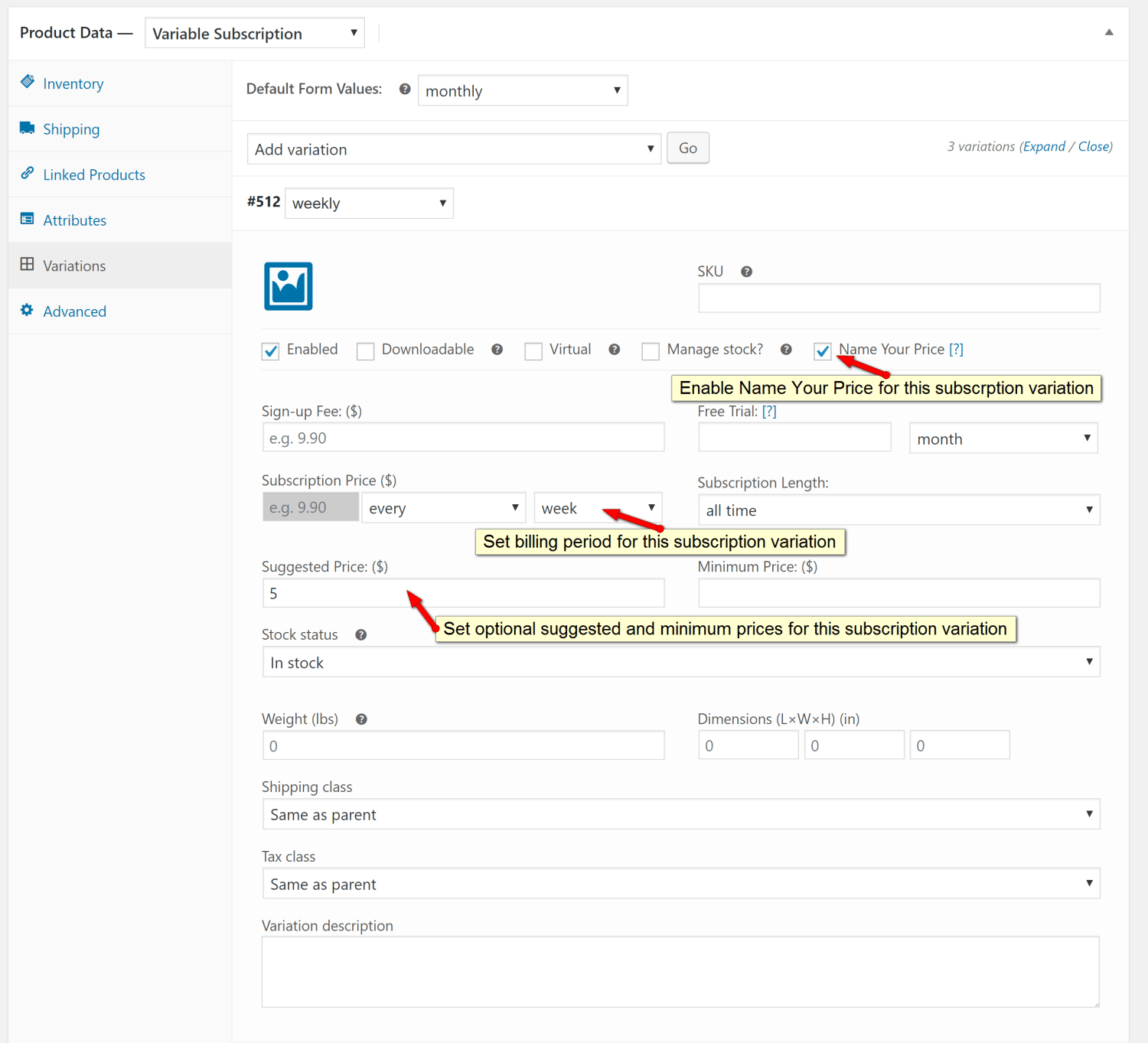 Name Your Price Documentation - WooCommerce