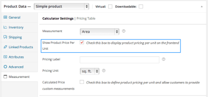 WooCommerce Measurement Price Calculator Documentation - WooCommerce