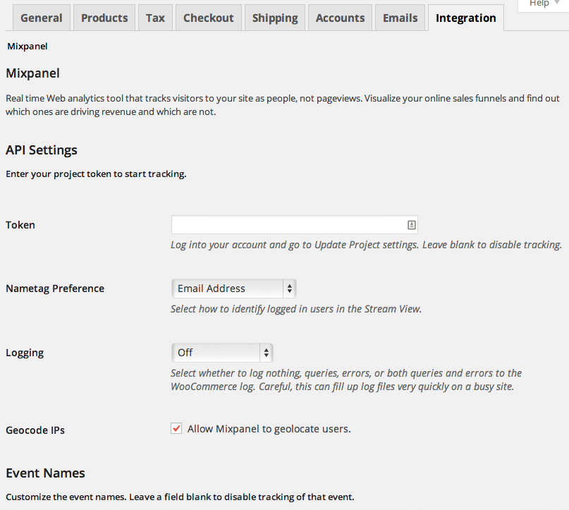 Mixpanel Integration for WooCommerce