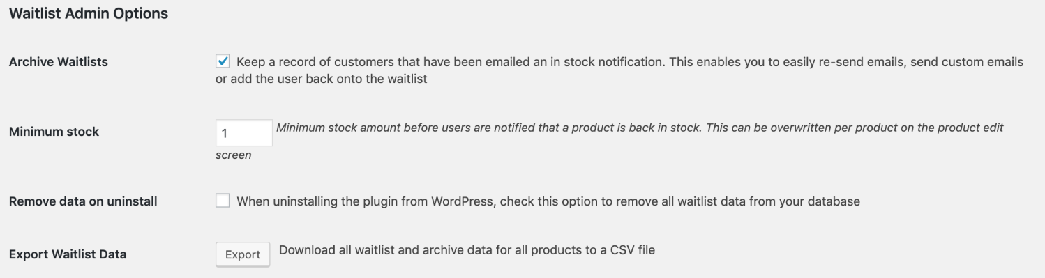 Waitlist for WooCommerce Documentation - WooCommerce