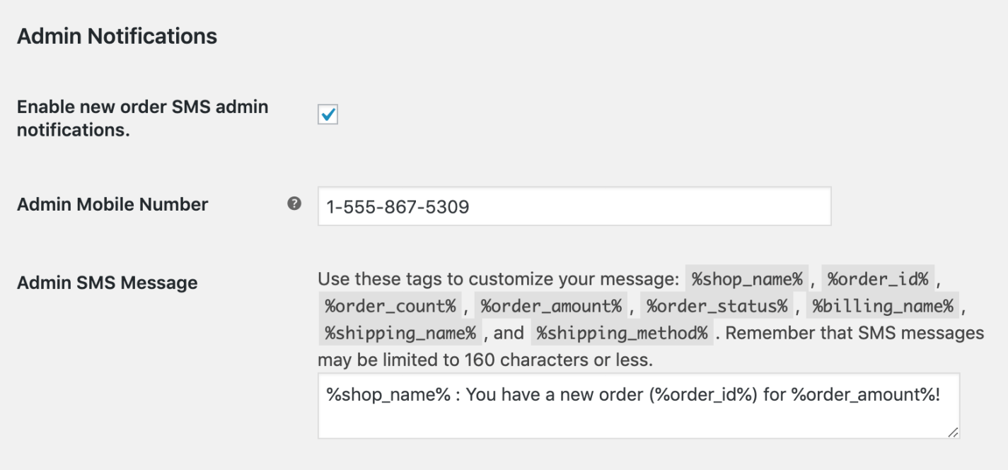 Woocommerce Twilio Sms Notifications Documentation Woocommerce 4096