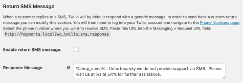WooCommerce Twilio SMS Notifications Documentation - WooCommerce