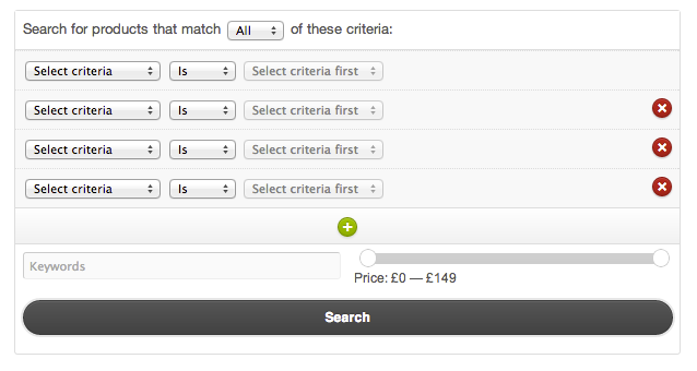 Product Finder - An advanced search extension for WooCommerce