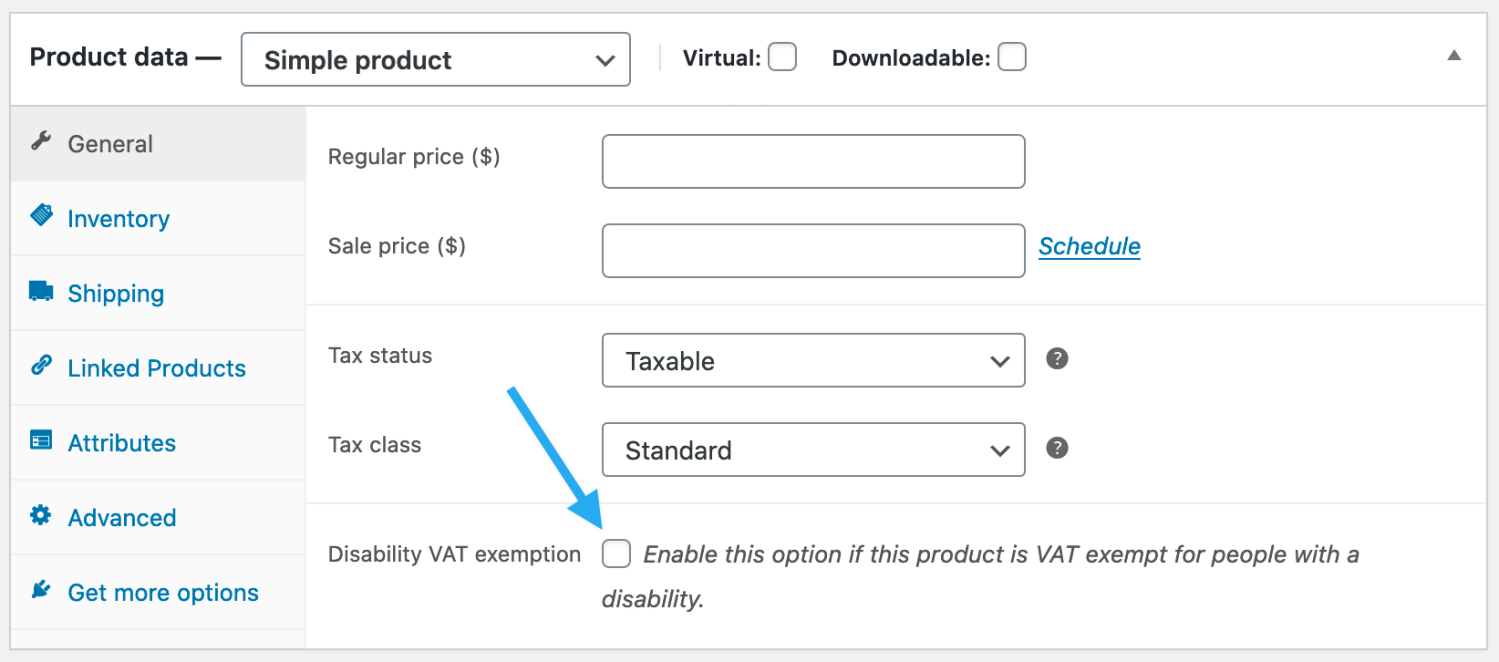 Disability VAT Exemption Documentation - WooCommerce