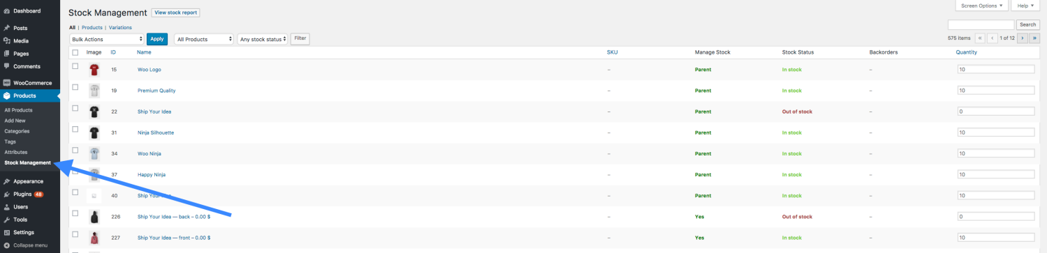 Bulk Stock Management Documentation - WooCommerce