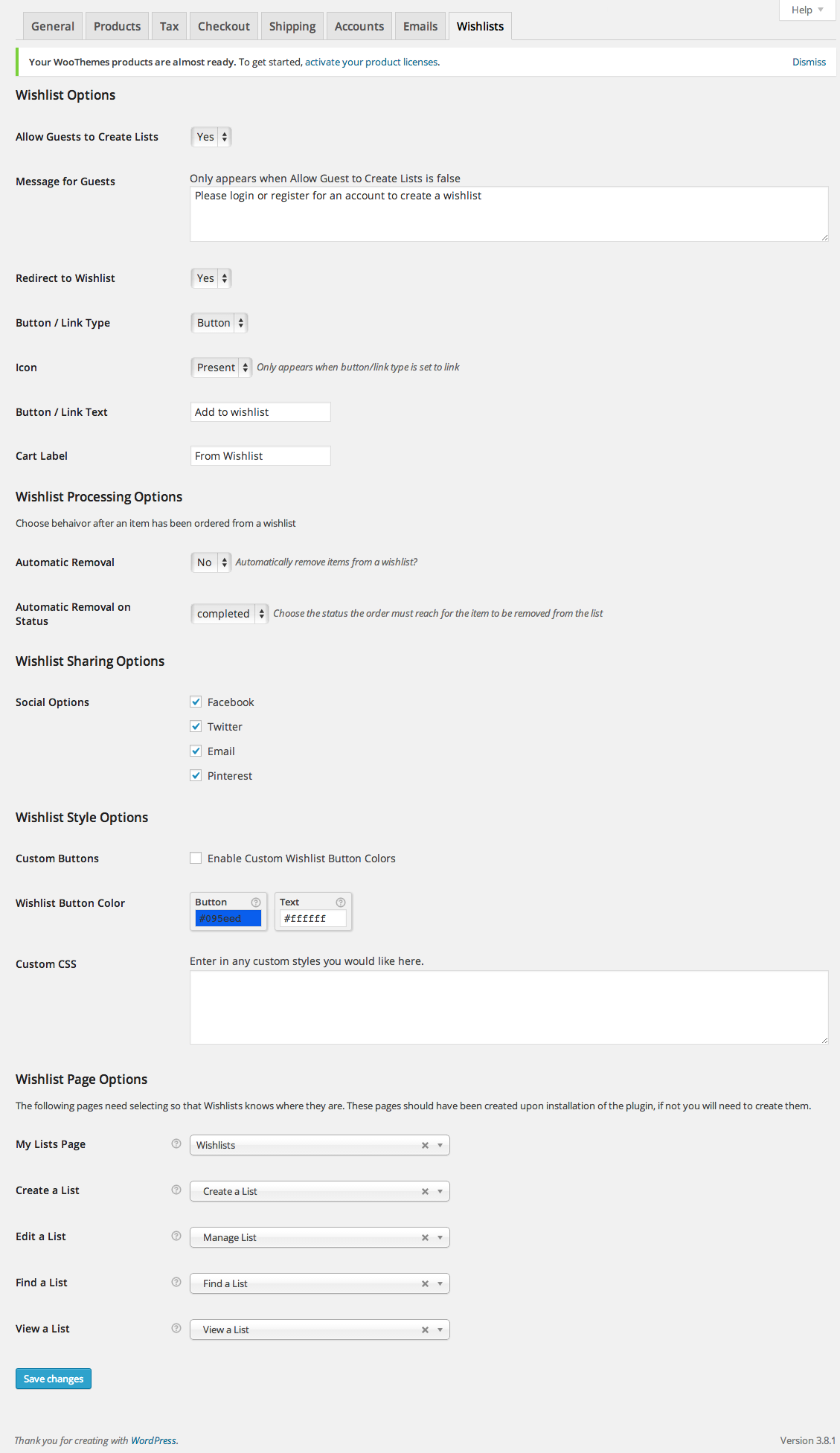 WooCommerce Wishlists Documentation - WooCommerce