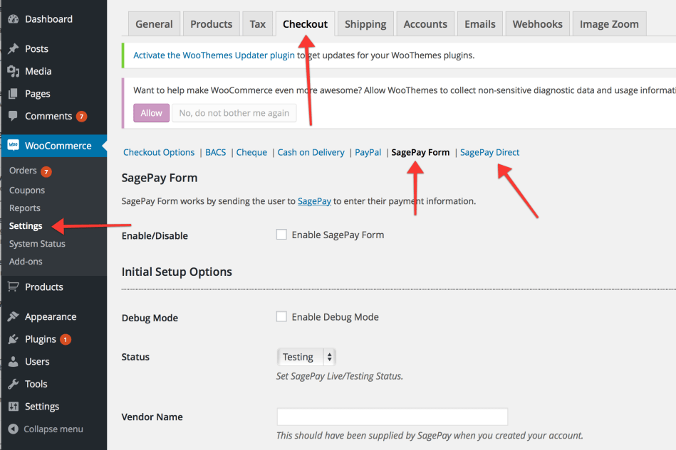 Opayo Payment Suite setup and trouble shooting Documentation - WooCommerce