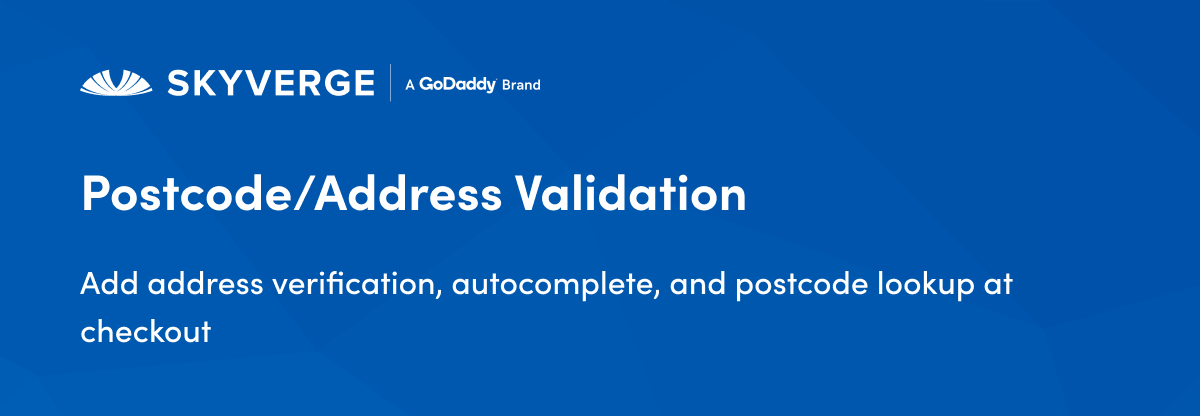 Postcode/Address Validation - WooCommerce Marketplace