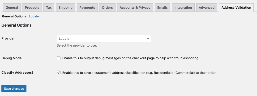 WooCommerce Address Validation Documentation - WooCommerce