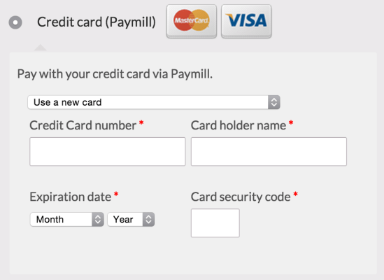 Paymill Gateway Documentation - WooCommerce