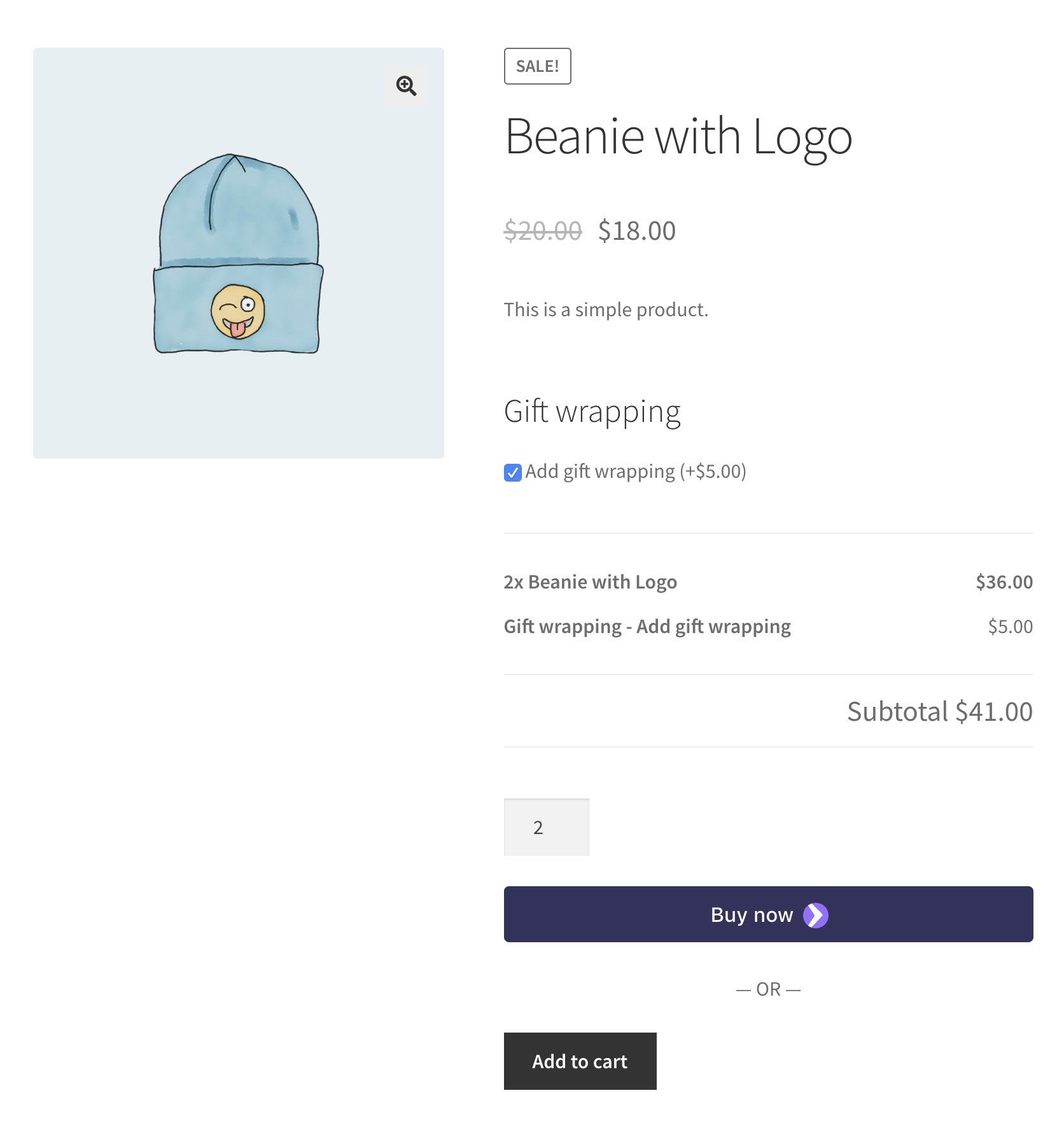 WooCommerce Product Add-Ons - Custom & Personalized Products