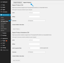 Exporting Products and Variations Documentation - WooCommerce