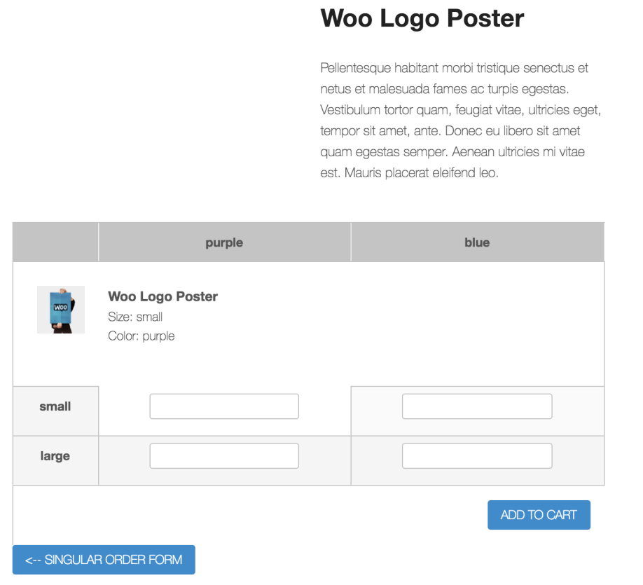 WooCommerce Bulk Variation Forms Documentation - WooCommerce
