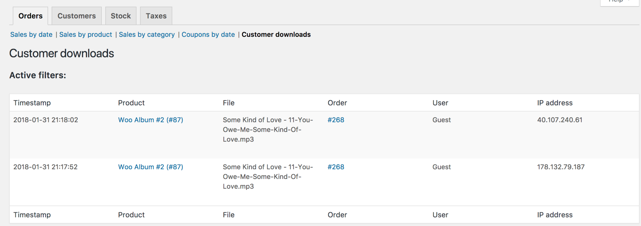 WooCommerce Reports Documentation - WooCommerce