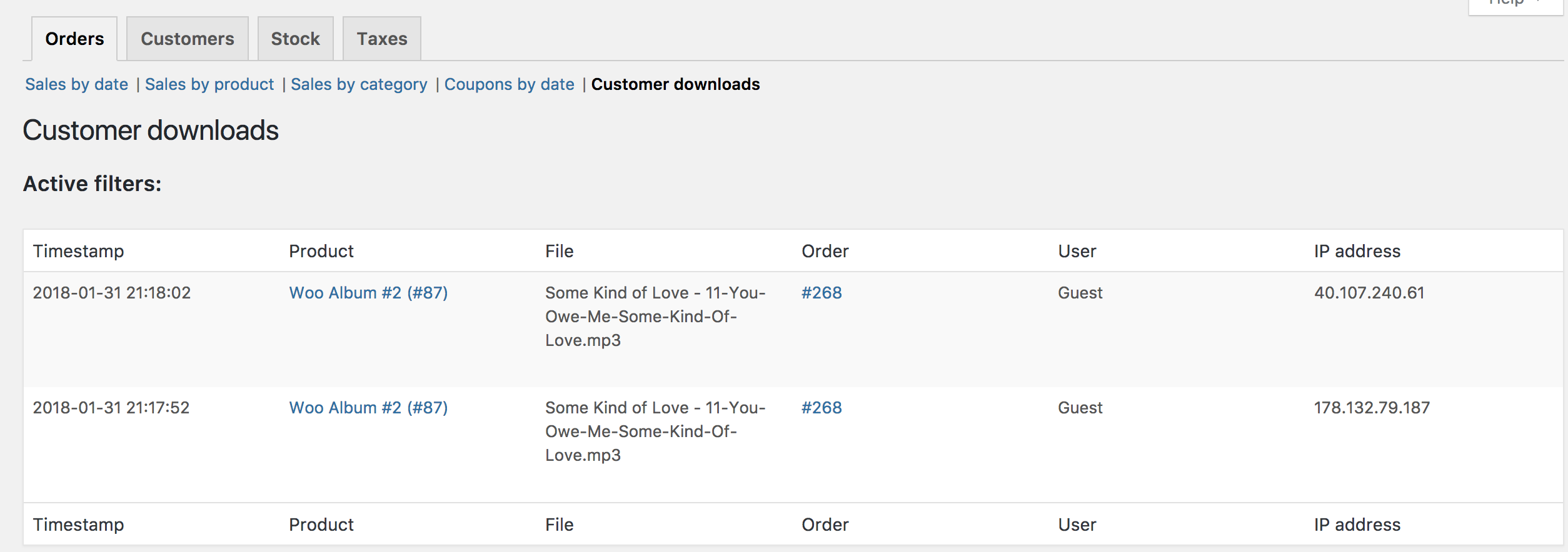 WooCommerce Reports Documentation - WooCommerce