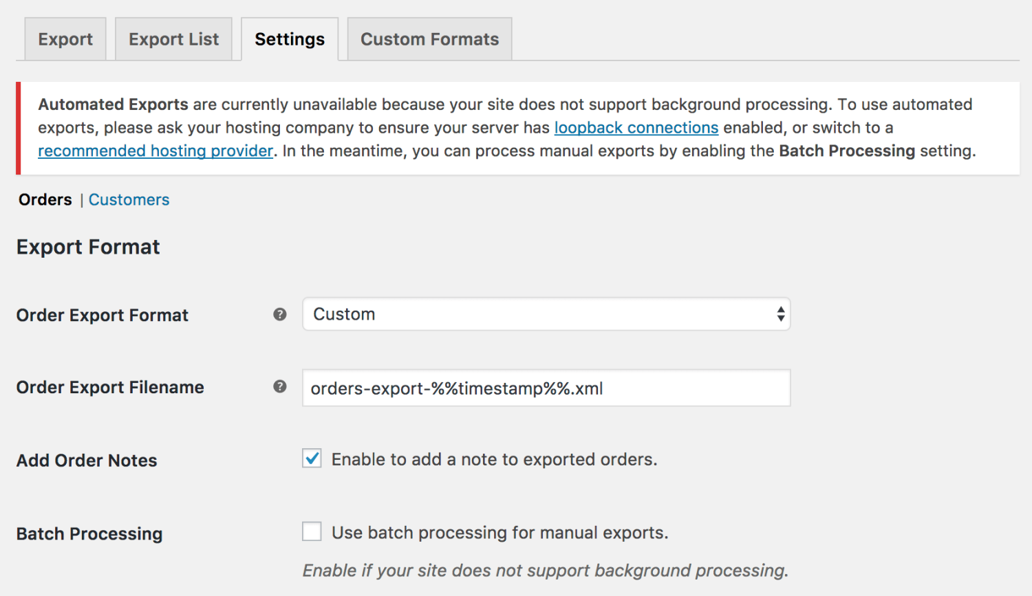 WooCommerce Customer / Order XML Export Suite Documentation - WooCommerce