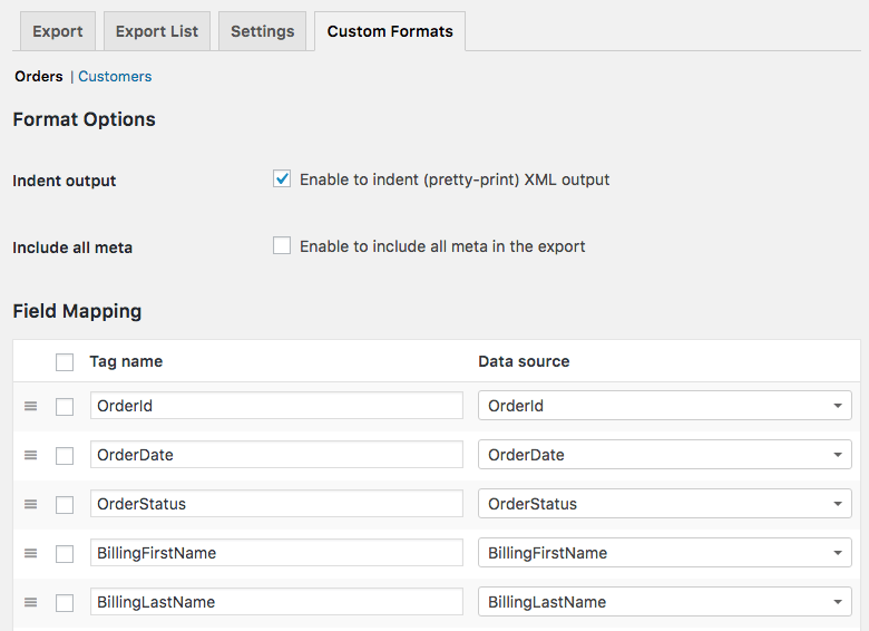 WooCommerce Customer / Order XML Export Suite Documentation - WooCommerce