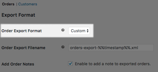WooCommerce Customer / Order XML Export Suite Documentation - WooCommerce