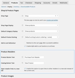 WooCommerce Product Retailers WooCommerce