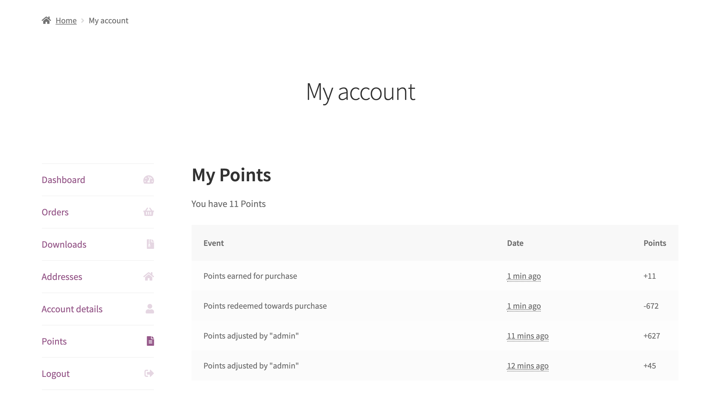 WooCommerce Points and Rewards - WooCommerce