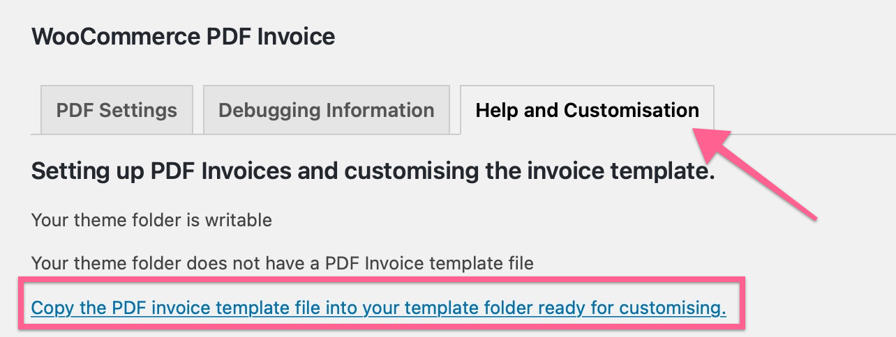 PDF Invoices Documentation - WooCommerce
