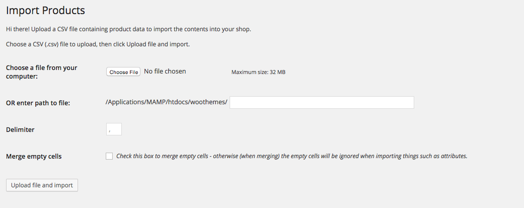 Importing Products Documentation - WooCommerce