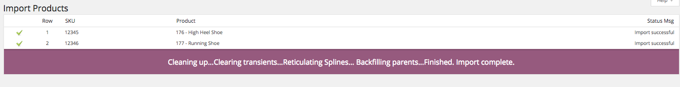 Importing Products Documentation Woocommerce