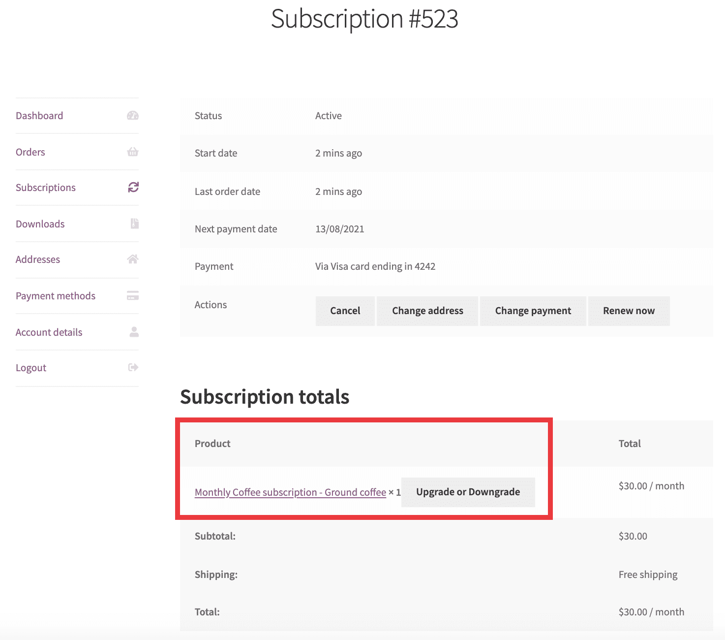 Store Manager’s Guide to Subscription Switching Documentation - WooCommerce