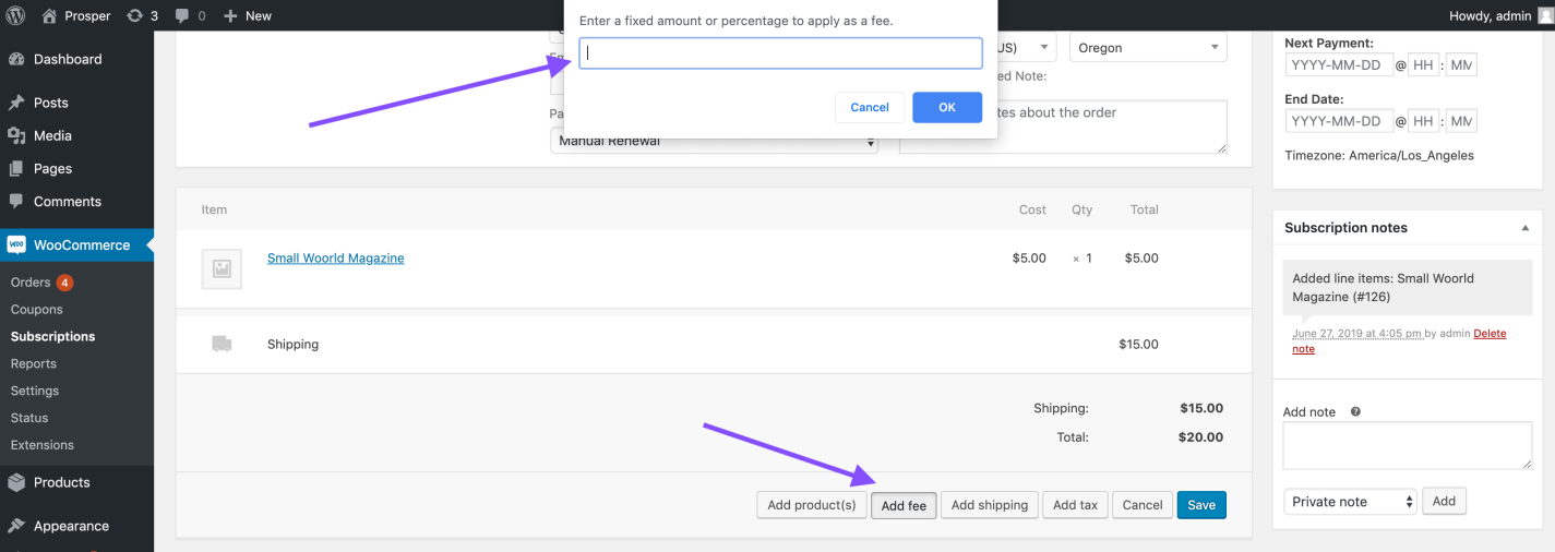 Manually Add or Import a Subscription Documentation - WooCommerce