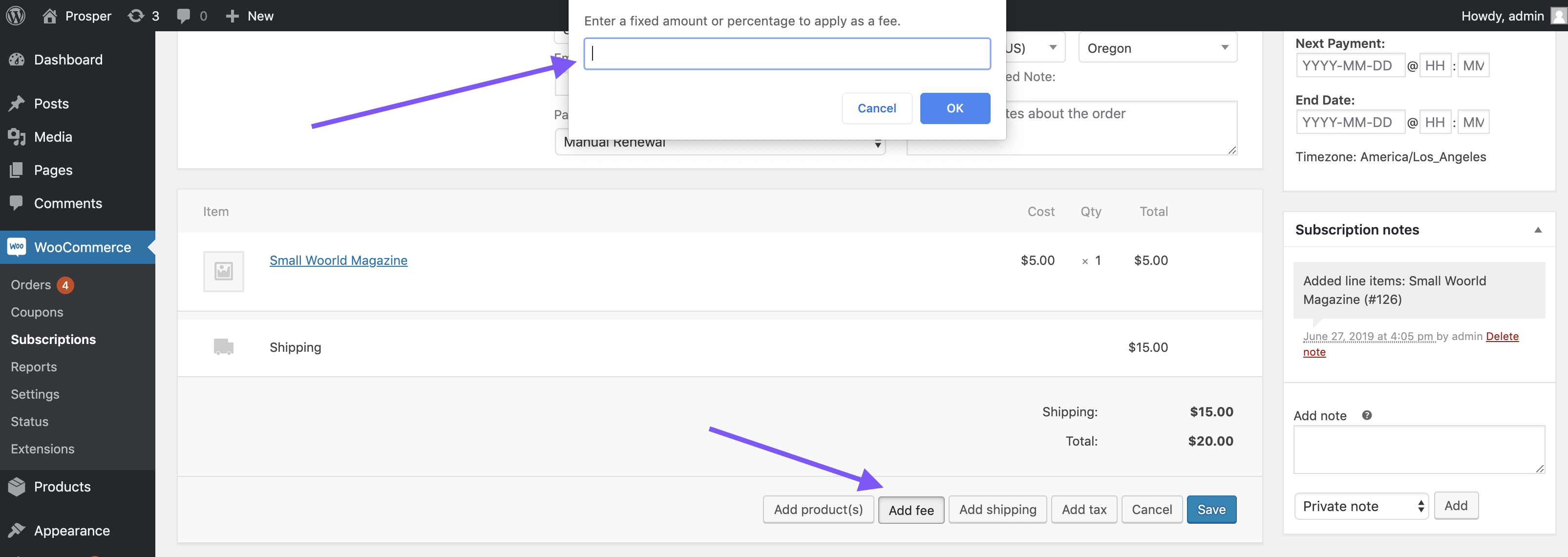 Manually Add or Import a Subscription Documentation - WooCommerce