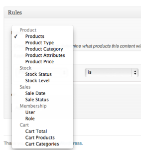 Conditional Content for WooCommerce - WooCommerce Marketplace