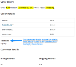 WooCommerce Admin Custom Order Fields WooCommerce