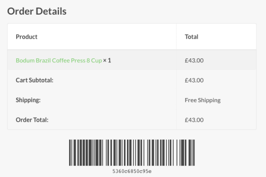 WooCommerce Order Barcodes Documentation - WooCommerce