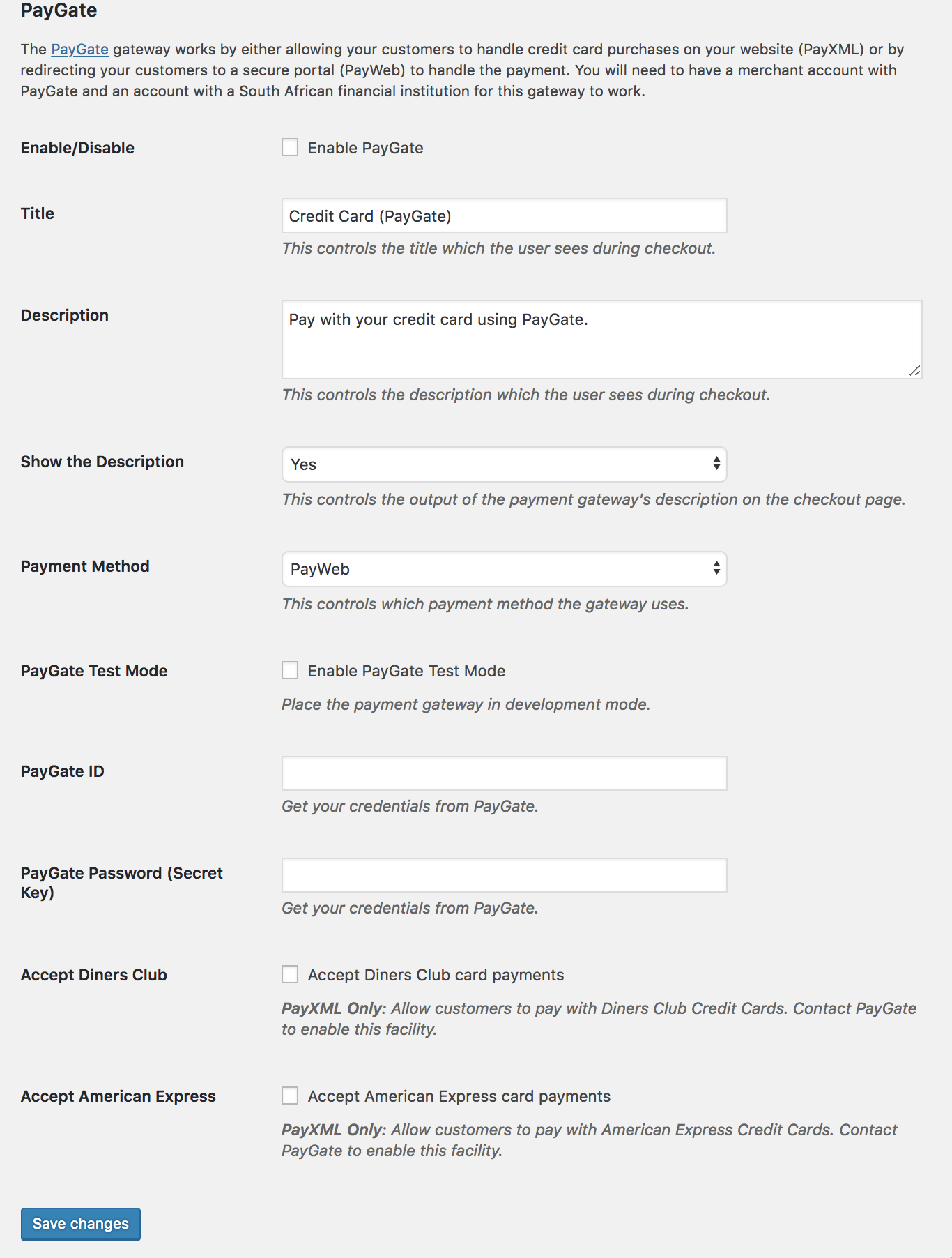 PayGate Documentation - WooCommerce