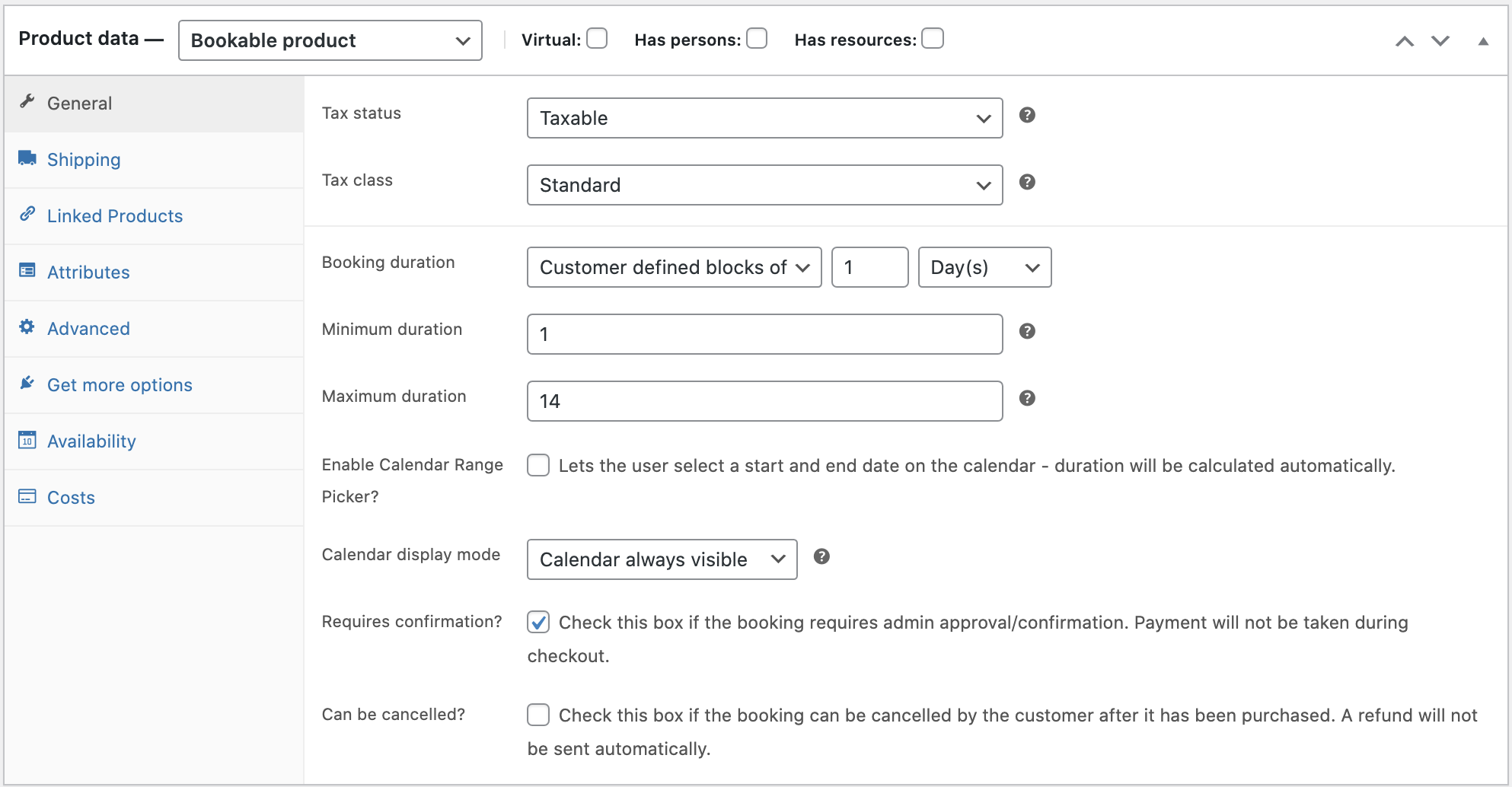 Woocommerce Bookings And Reservations Wordpress Plugin